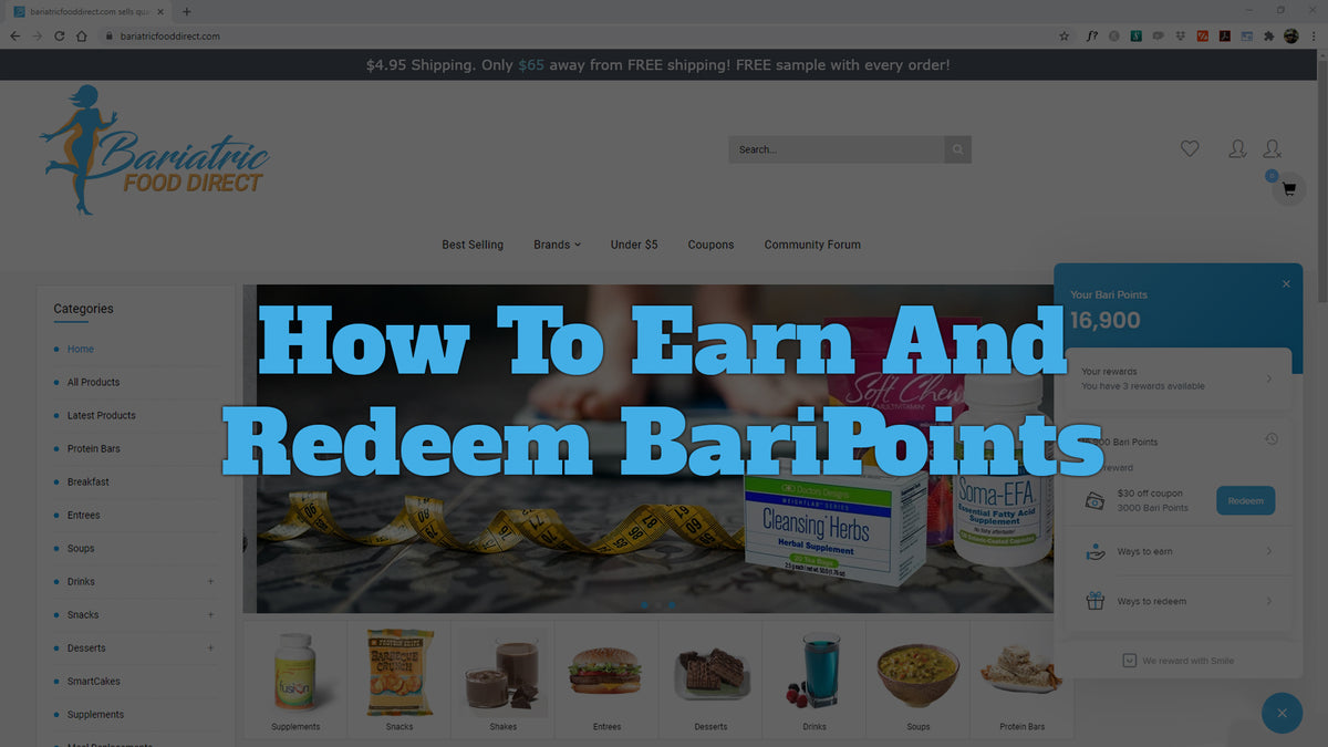 The BariPoint Rewards Program – BariatricFoodDirect.com