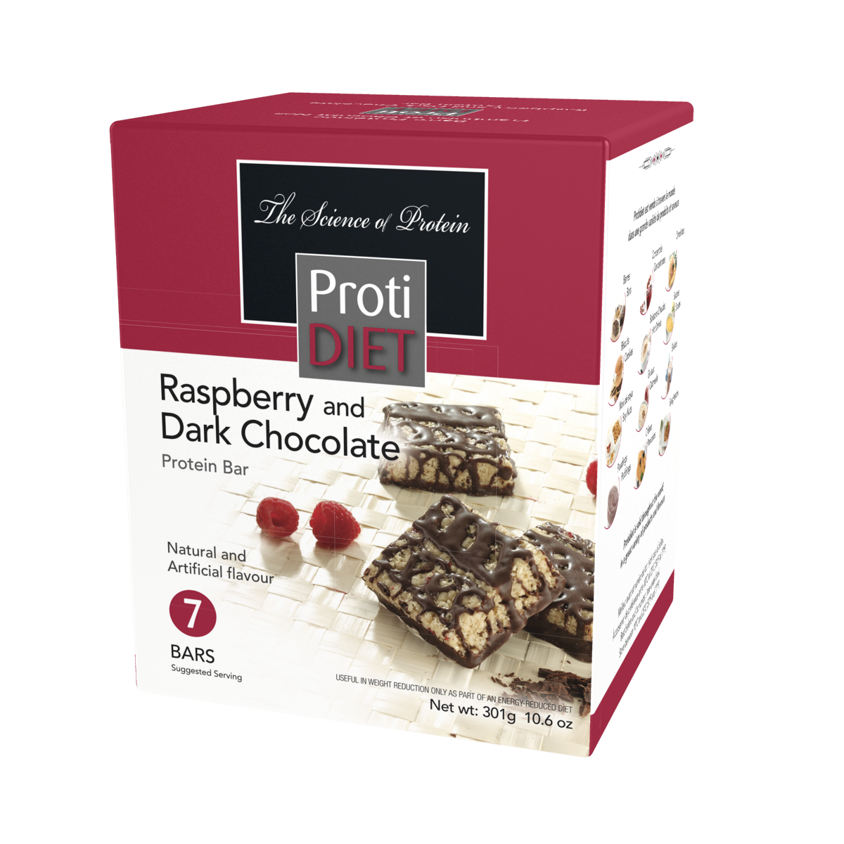 ProtiDiet Raspberry Dark Chocolate Bar – BariatricFoodDirect.com